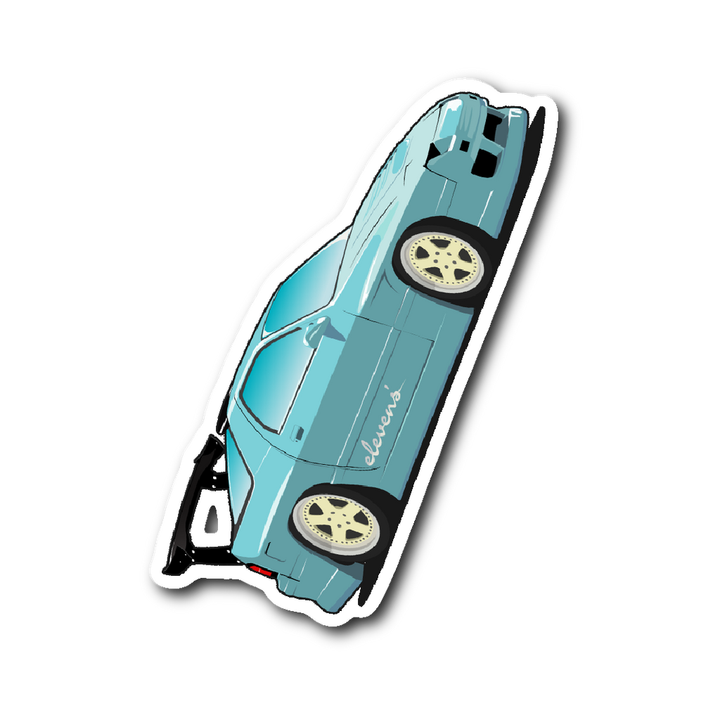 Cartoon Mazda RX-7 [FC3S] 4" Sticker – Elevens Paint & Fiber